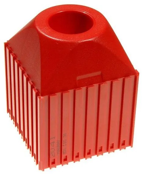 Plastový box pro nástroj s kuželovou stopkou ISO 30, modul 8x8, 1 dutina, červená
