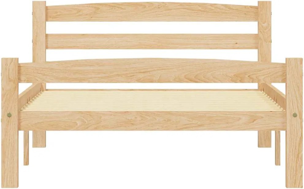 Rám postele masivní borové dřevo 100 x 200 cm 322062