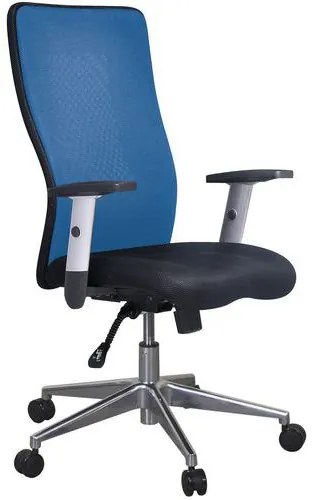 Kancelářská židle Manutan Penelope Top Alu, modrá