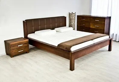 Postel Postelia VARIO Buk 140x200 - dřevěná postel z masivu o šíři 4 cm