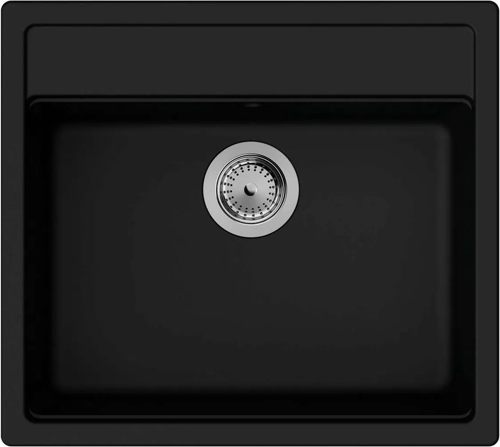 Hansgrohe S52 - Granitový dřez S520-F510, grafitová černá 43359170
