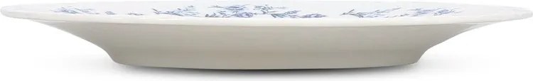 Bílý/modrý porcelánový talíř ø 21 cm Retro – BonBistro