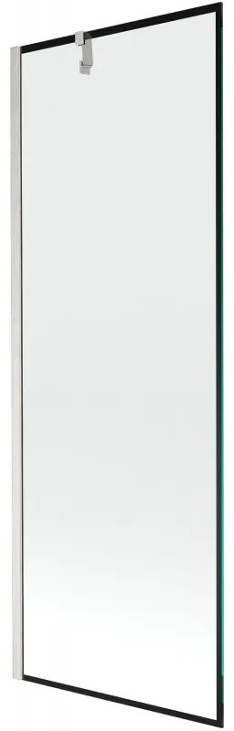 Mexen Next, 1-křídlová vanová zástěna 70 x 150 cm, 6mm čiré sklo - černý vzor, ​​ocelová, 895-070-000-00-70-97