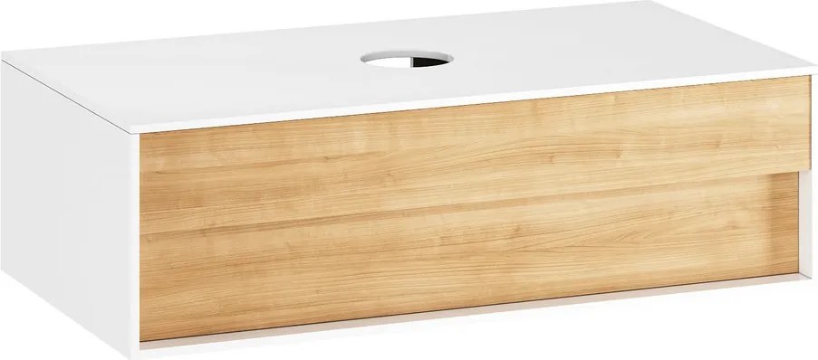Ravak SD Step 1000 100 x 30,5 cm X000001417 skříňka pod umyvadlo bílá/dub
