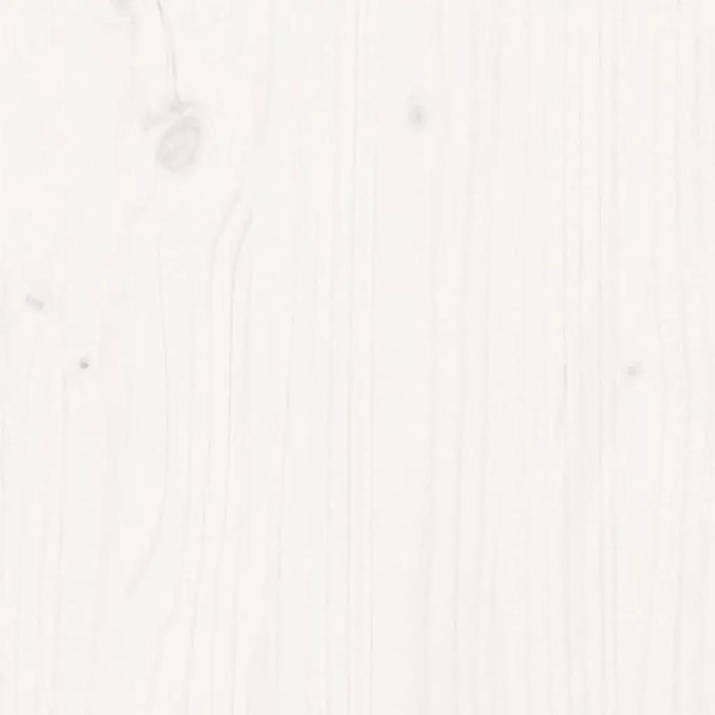 Příborník bílý 111 x 34 x 60 cm masivní borové dřevo,  813810