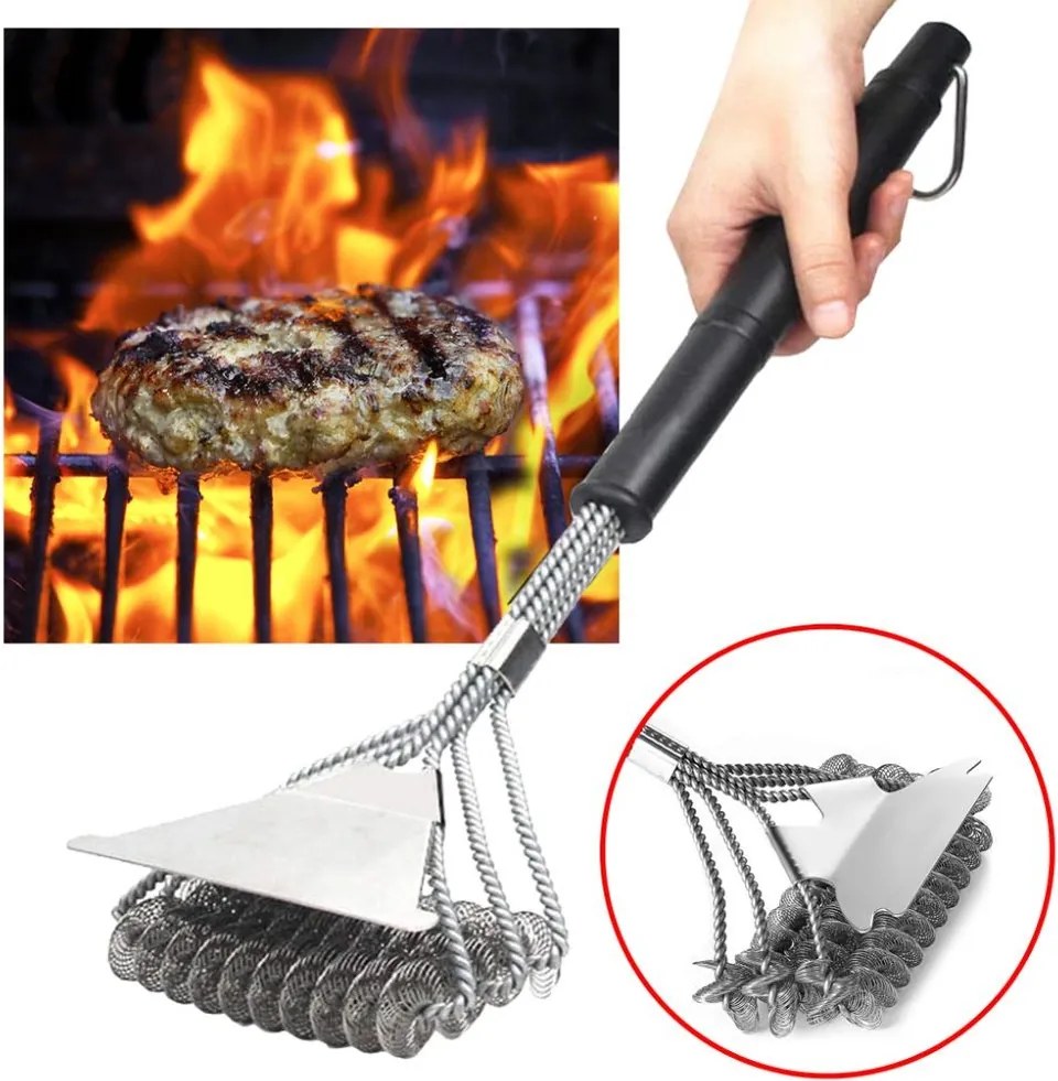 BBQ drátěný kartáč na čištění grilu WELFON
