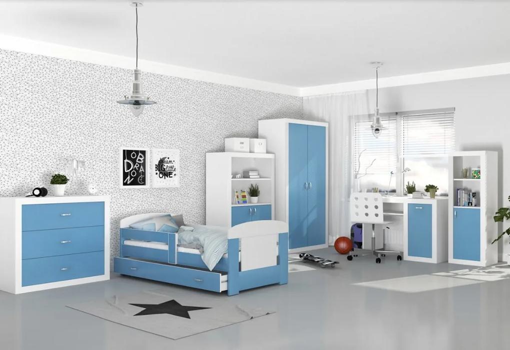 Dětský pokojíček FILIP, color, Sestava 1, 180x80, modrá