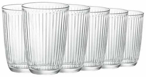 Bormioli Rocco 6dílná sada sklenic long drink Line, 390 ml , 390 ml