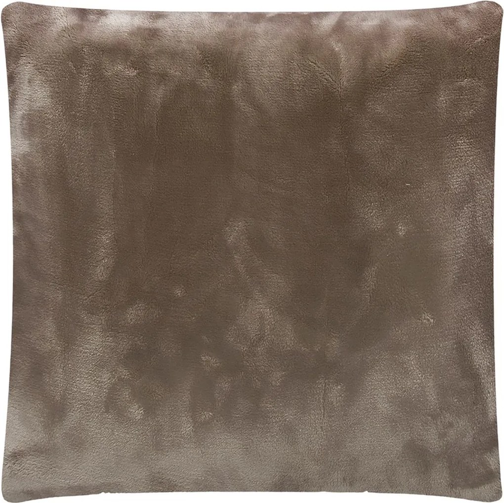 Gözze Premium Cashmere-Feeling Dekokissen 50 x 50 cm (šedohnědá)