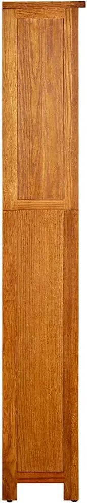 Knihovna s 5 policemi 45 x 22 x 140 cm masivní dubové dřevo 331741