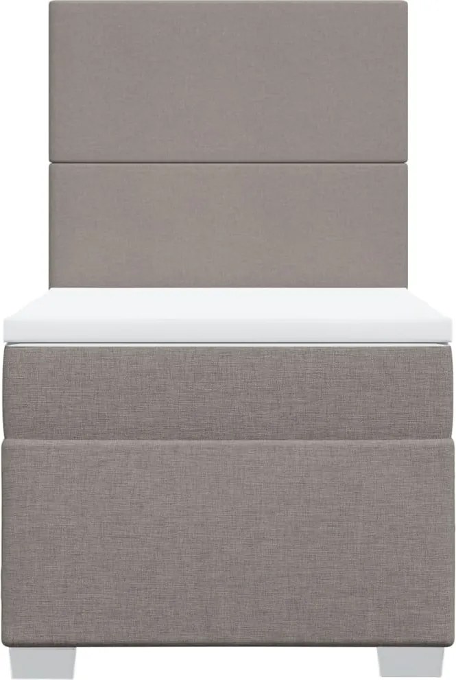 Box spring postel s matrací taupe 90x190 cm textil 3290340