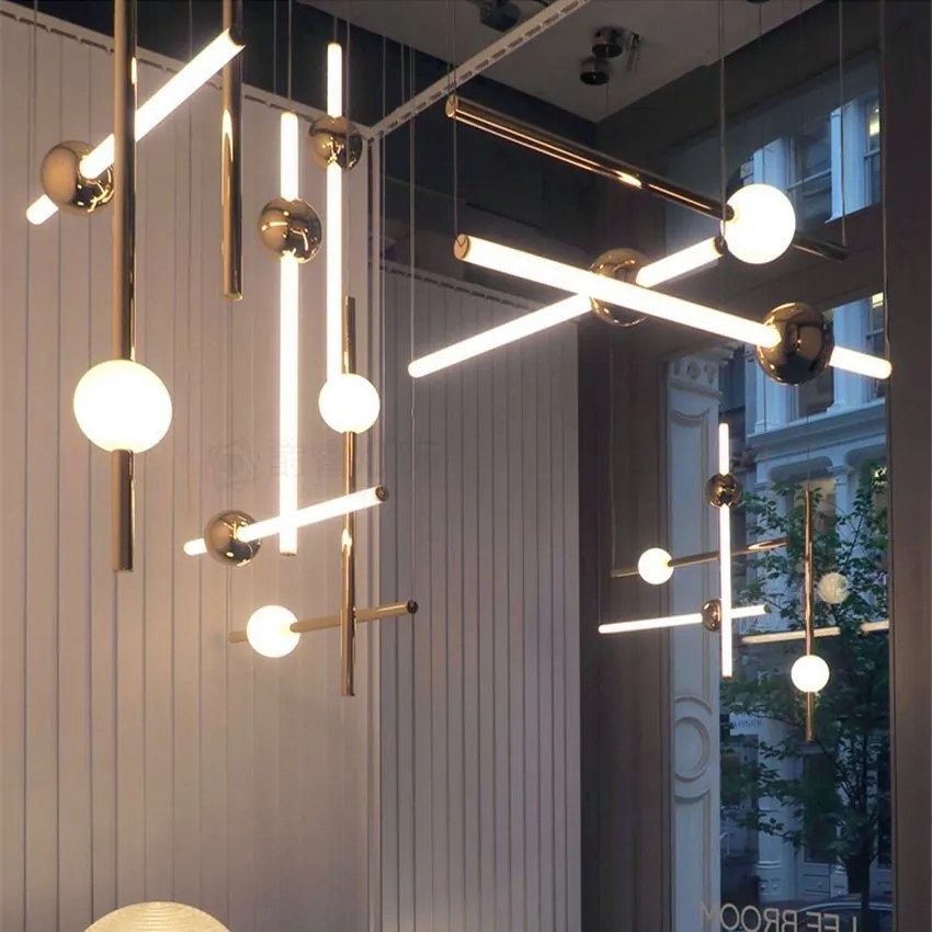 Toolight - LED stropní lampa závěsná 60cm 12W APP475-CP, zlatá-bílá, OSW-00607