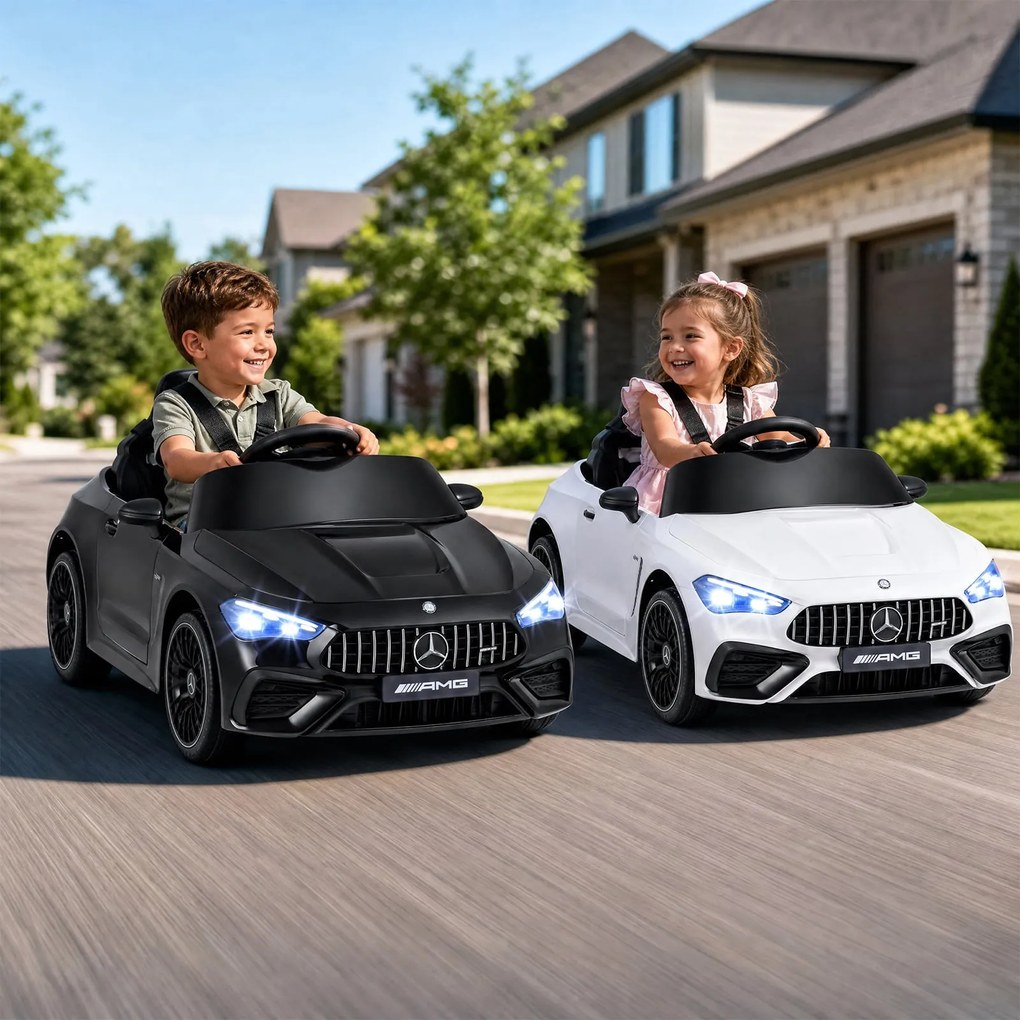 Costway Dětské elektrické autíčko 12 V Mercedes-AMG dětské auto s LED světly