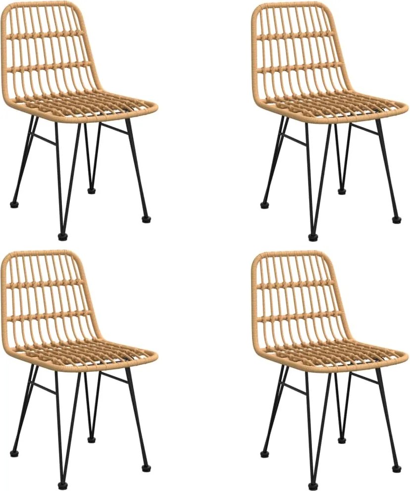 5dílný zahradní jídelní set polyratan 3157889