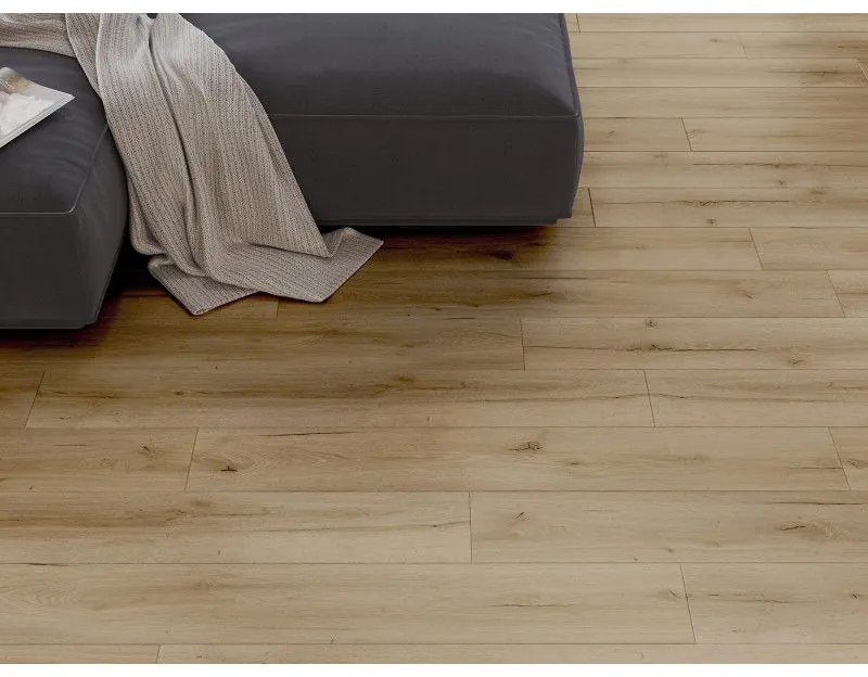 Mexen Buffalo, vinylová podlaha 1240x182 mm SPC 6,5 mm, IXPE 1,5 mm, 4stranná V-drážka, dub, F1007-1240-182-505-4V1-01
