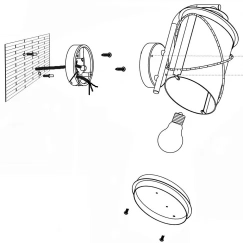 Eglo 94843 - Venkovní svítidlo HILBURN 1xE27/60W/230V IP44
