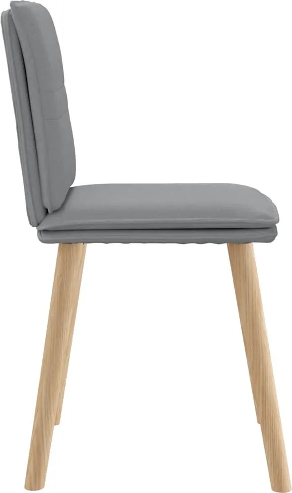 Jídelní židle 4 ks světle šedé textil 3315355