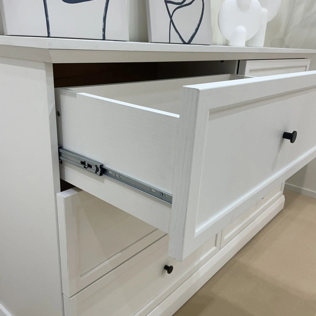 LUCCA b | noční stolek SN se zásuvkami | 51,9 cm | bílá