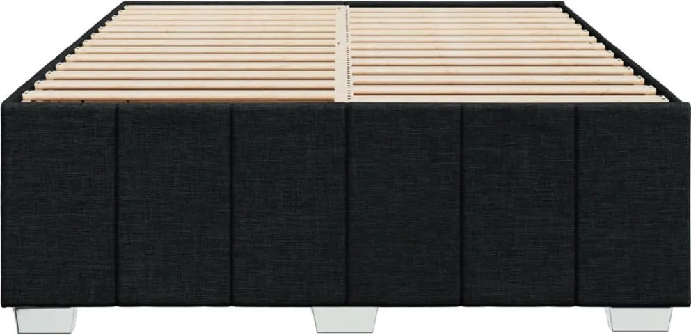 Rám postele bez matrace černý 160 x 200 cm textil 3284848
