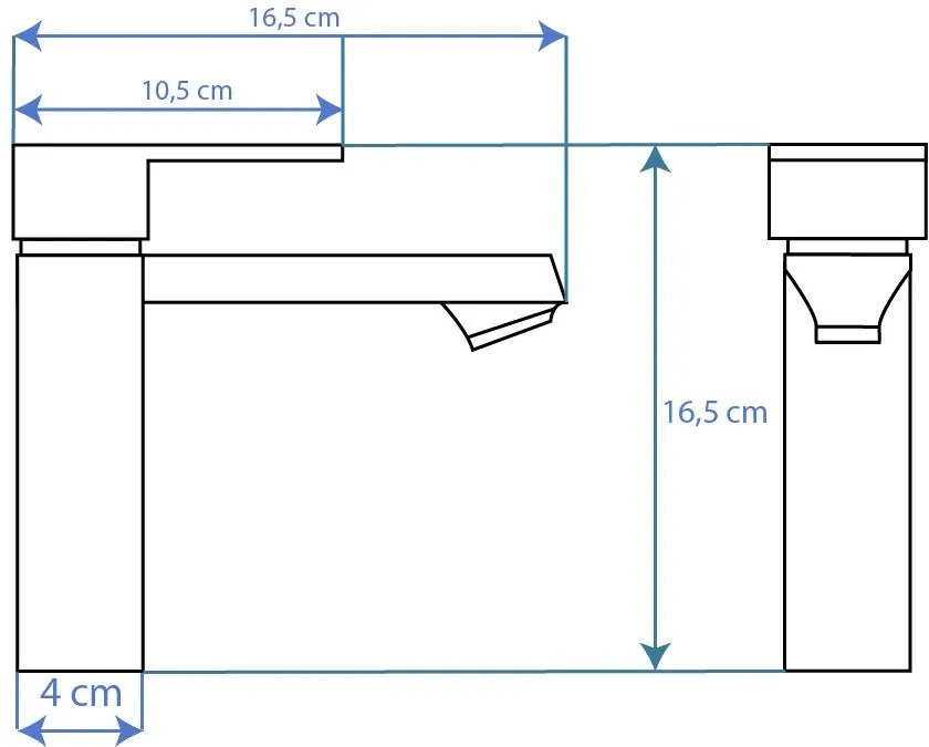 Rea MAYSON - Umyvadlová baterie, Zlatá, REA-B5101