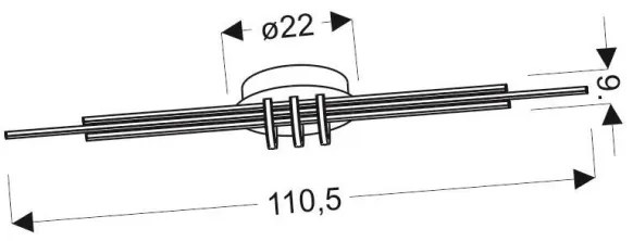 LED Stropní svítidlo NAKSOS LED/40W/230V