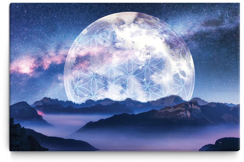Malvis ® Obraz Magický měsíc Velikost (šířka x výška): 90x60 cm