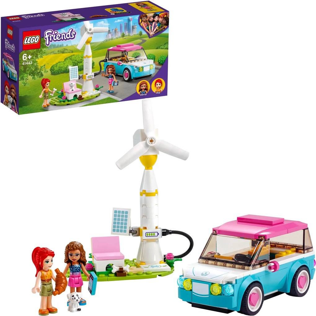 Lego stavebnice lego friends 41443 olivia a její elektromobil