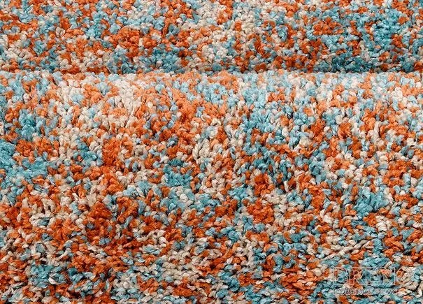 Breno Kusový koberec ENJOY SHAGGY 4500 Terra, 120x170 cm, Vícebarevné/Oranžová