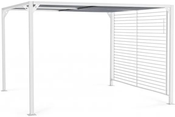 BIZZOTTO Hliníková pergola NOAH se stínící látkou bílá 0795444