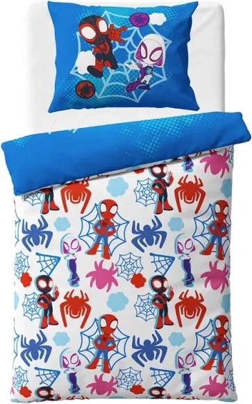 Carbotex povlečení bavlna Spidey Pavoučí Záchrana 140x200, 70x90 cm