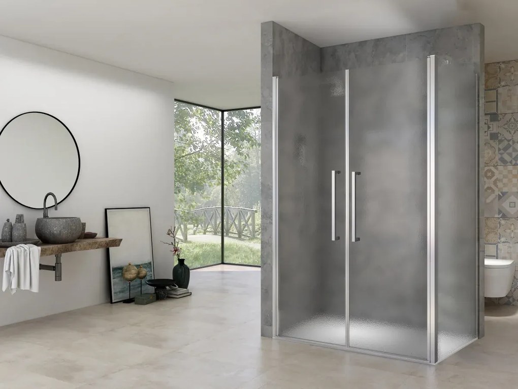 HANY COMBI 85x80 Grape Sprchová zástěna obdélníková