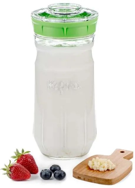 Kefirko Kefir fermenter nádoba na výrobu kefíru zelená 1,4 l