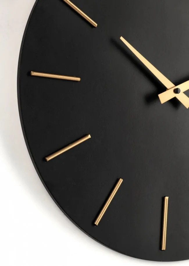 BIZZOTTO Nástěnné hodiny TIMELINE černé 40 cm 0182386