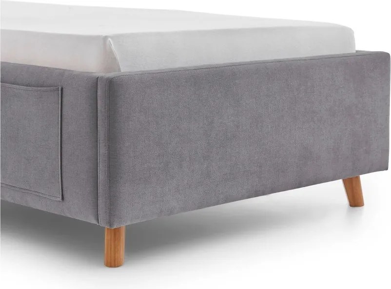 Šedá dětská postel s úložným prostorem s roštem 90x200 cm Cosy – Meise Möbel