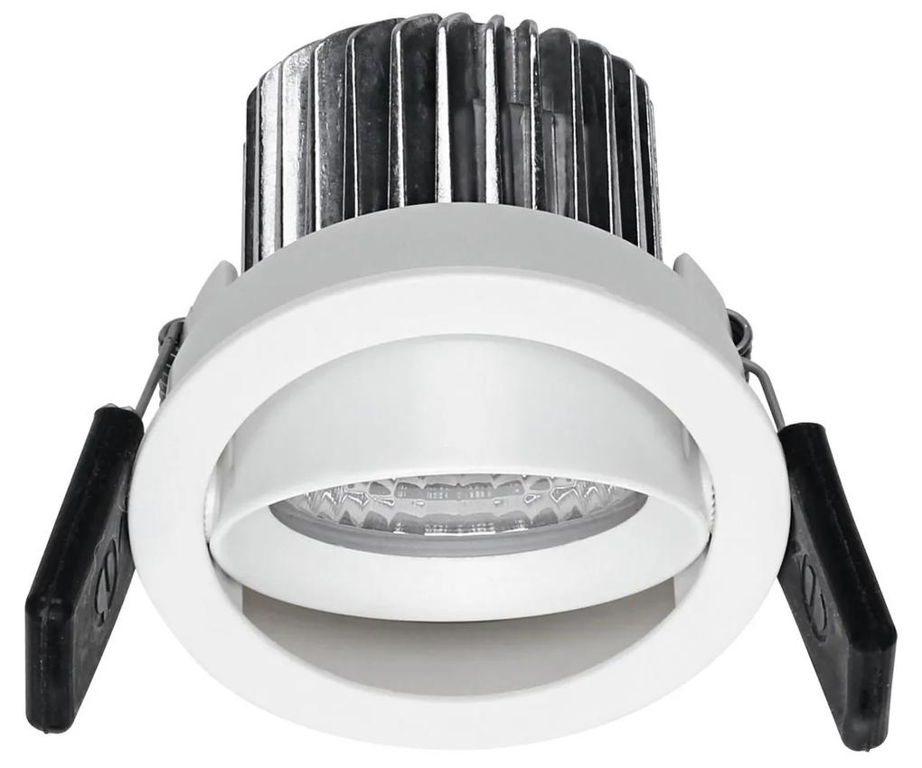 Linea Light 96803W30 COB44_RJ, zápustná bodovka do podhledu, 7W LED 3000K, bílá, prům.7cm, IP44