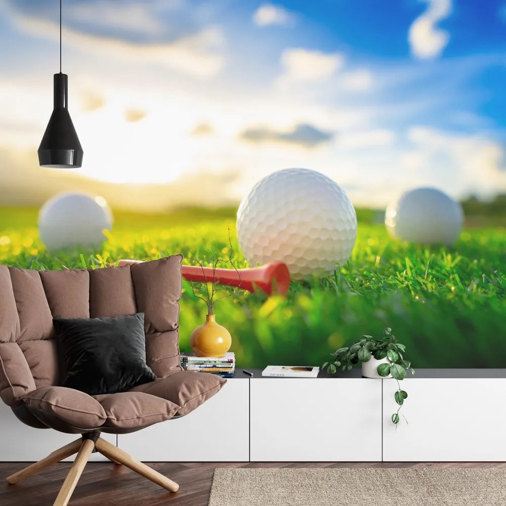 Fototapeta 3D Golfové Míčky Strukturální vinyl 104x70.5