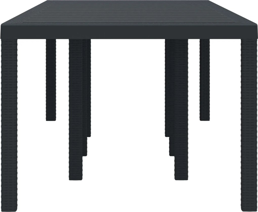 Zahradní stůl Antracit 250 x 100 x 73 cm polyratan 3378516