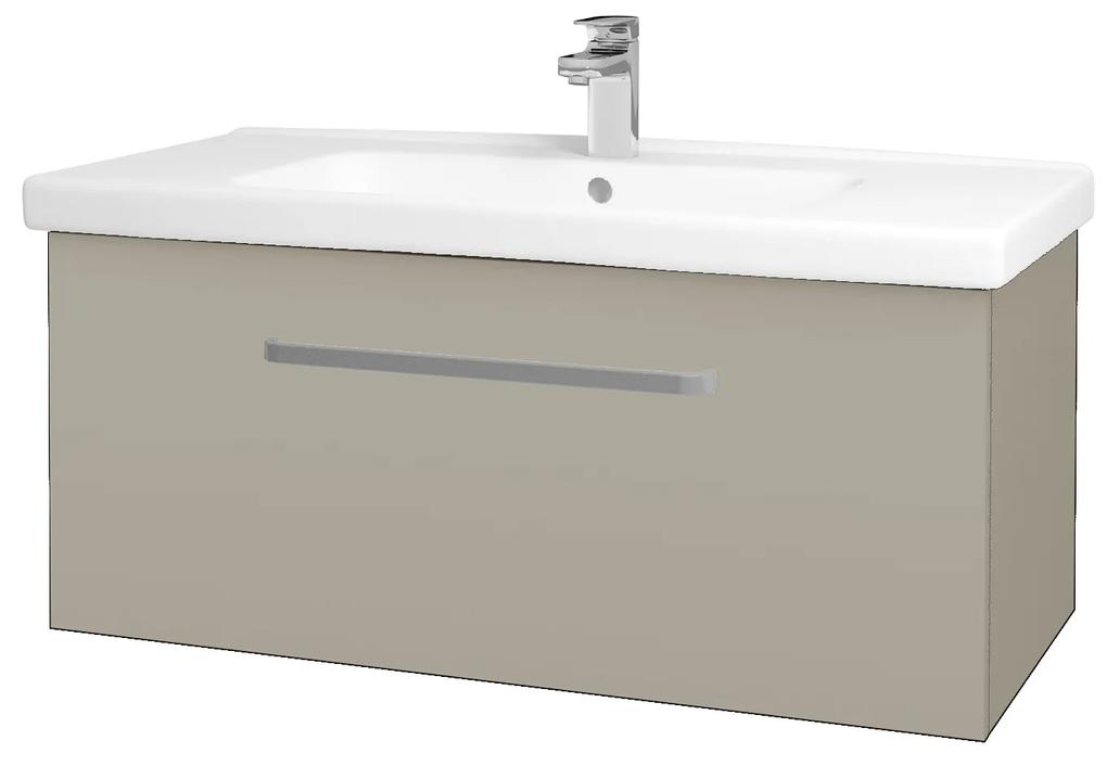 Dřevojas Koupelnová skříň BIG INN SZZ 100 Varianta: N01 Bílá lesk / Úchytka T04 / D17 Colorado