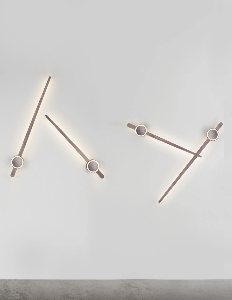 LED nástěnné svítidlo Kedo 80 hnědá