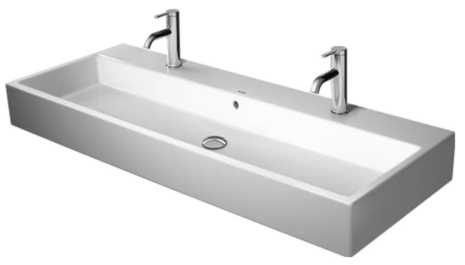 Duravit Vero Air- Umyvadlo na 2 baterie, 120x47 cm, bílá 2350120024