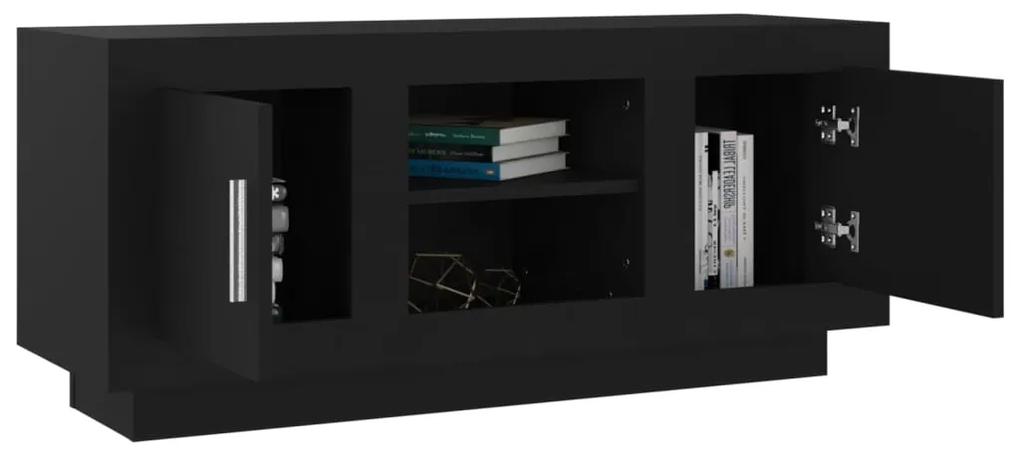 TV skříňka černá 102 x 35 x 45 cm kompozitní dřevo