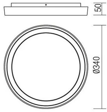 Redo 9184 - LED Venkovní stropní svítidlo BEZEL LED/30W/230V IP54 antracit