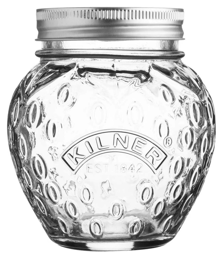 Kilner Fruit Preserve zavařovací sklenice s víčkem, 0,4 l, jahoda, 0025.582