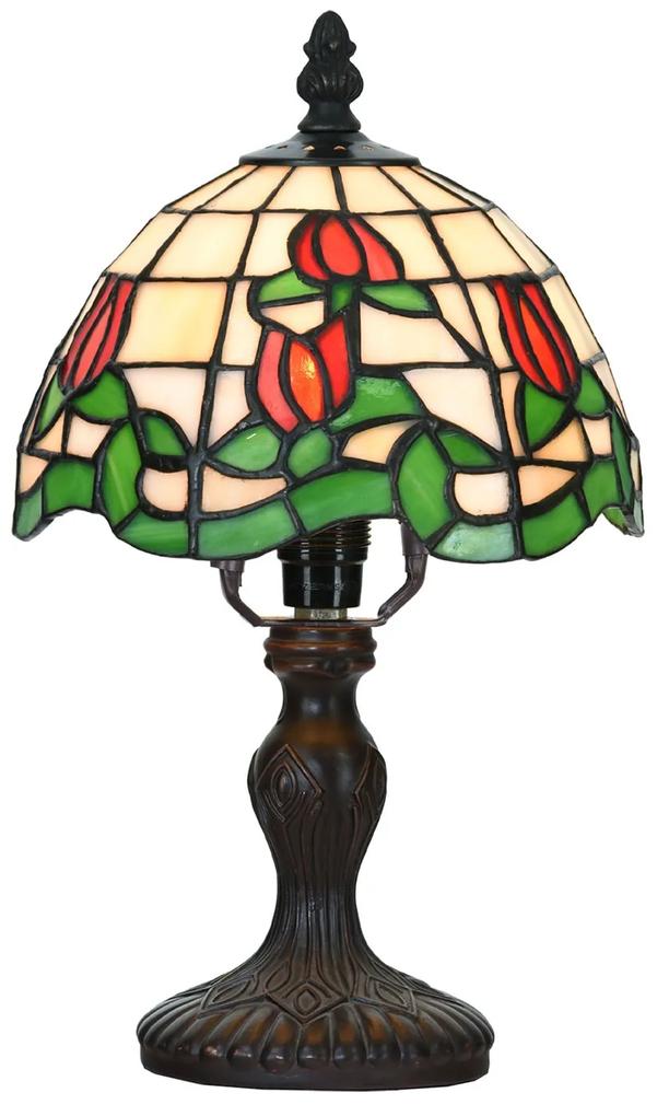 Stolní lampa Tiffany Eloide - Ø18*32 cm E14/max 1*25W