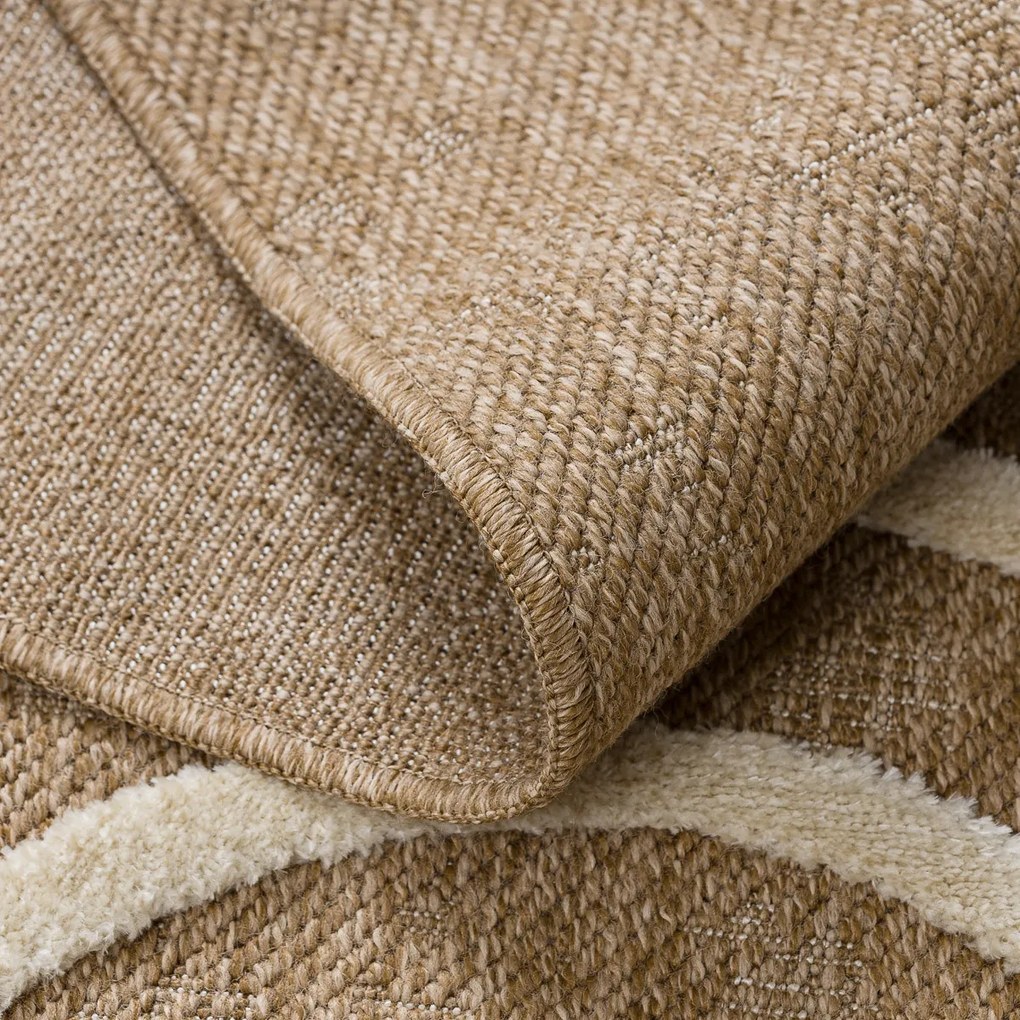 Dywany Łuszczów, Kusový koberec Spark 0688A beige/cream, 160x220, béžová, chodba / předsíň