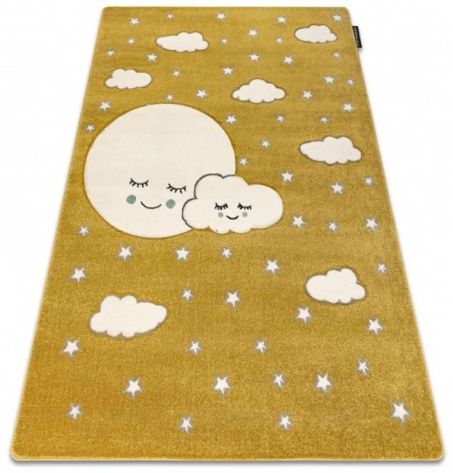 *Dětský kusový koberec Měsíc zlatý 80x150cm