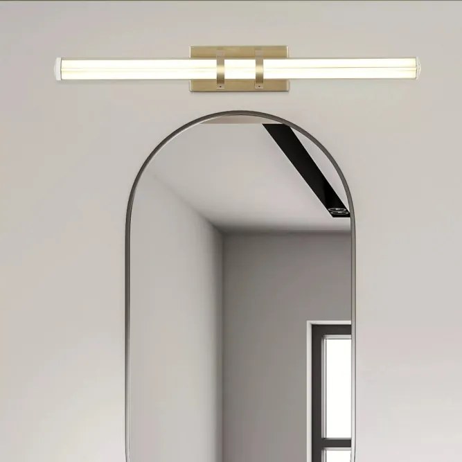 Searchlight 66412SB Nástěnné LED svítidlo PARMA ZLATÉ 47cm IP44