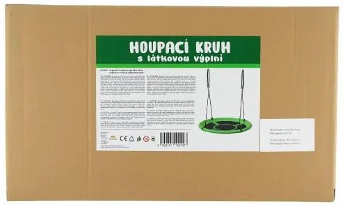 Teddies Houpací kruh zelený 80 cm látková výplň