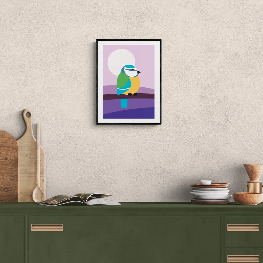 Marcela Hradská | Sýkora Rám: Bílý, Velikost: 70 x 50 cm