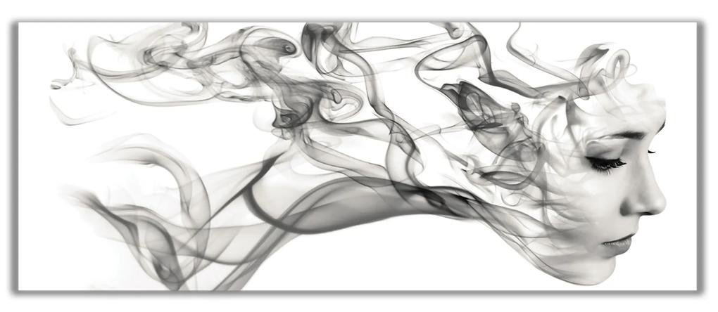 Malvis ® Obraz něžná dívka z kouře Velikost: pětidílný obdélník - 100x45 cm